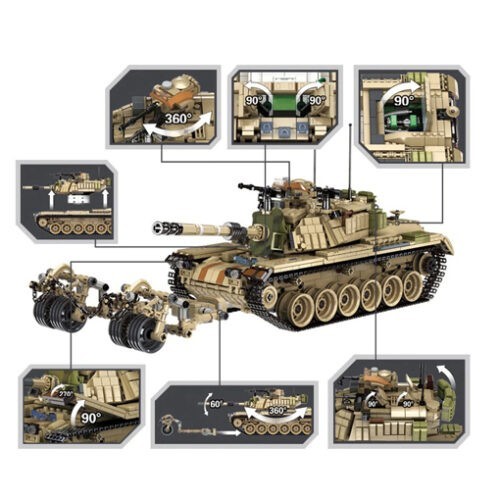 M60 Magach (Ma-GAKH) Tank - 1753 Pieces - BrickArmyToys