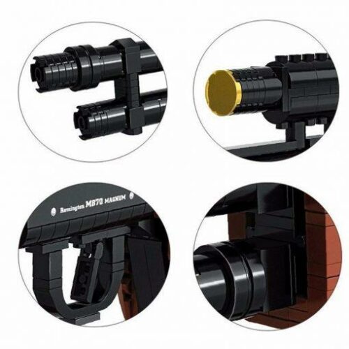 Remington M870 Shotgun - 527 Pieces - BrickArmyToys