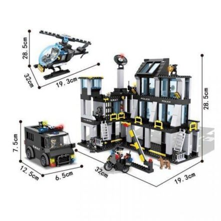 SWAT Base Station Playset - 743 Pieces - BrickArmyToys
