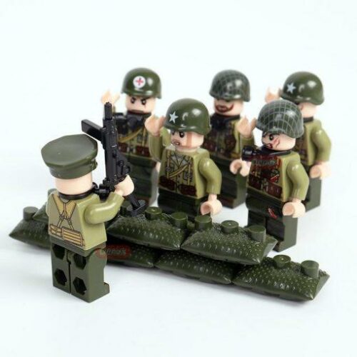 WW2 US Paratroopers 6 Minifigures Pack with Weapons, Accessories and ...