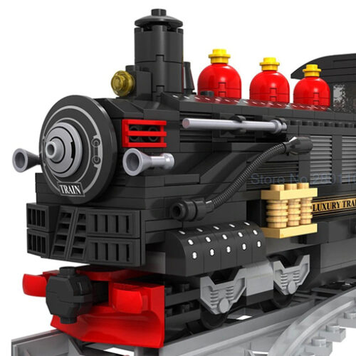 City Train Steam Locomotive - 483 Pieces - BrickArmyToys