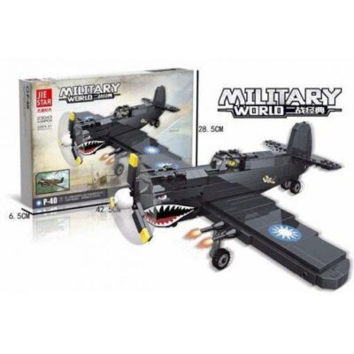 American Curtiss P-40 Warhawk Fighter - 438 Pieces - BrickArmyToys