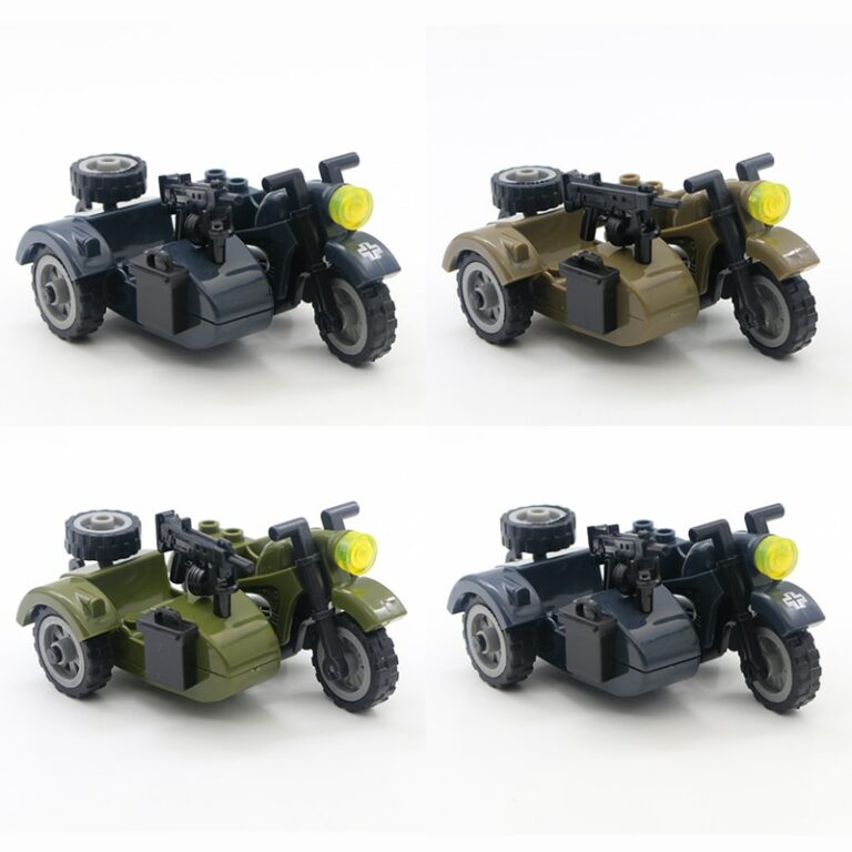 German WW2 Motorcycle – 1 Piece - BrickArmyToys