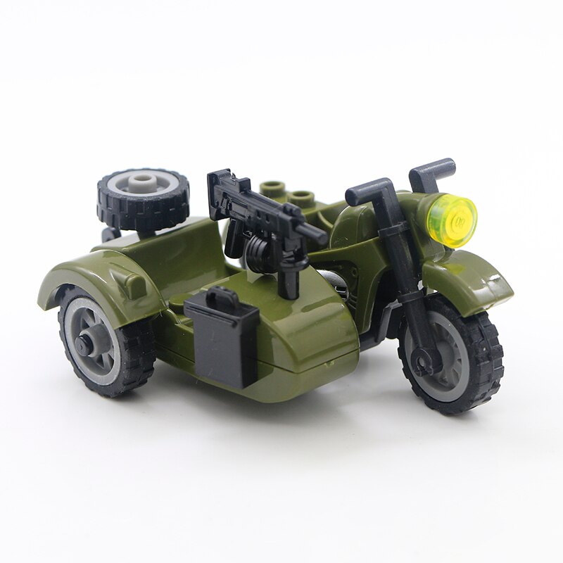 German WW2 Motorcycle – 1 Piece - BrickArmyToys