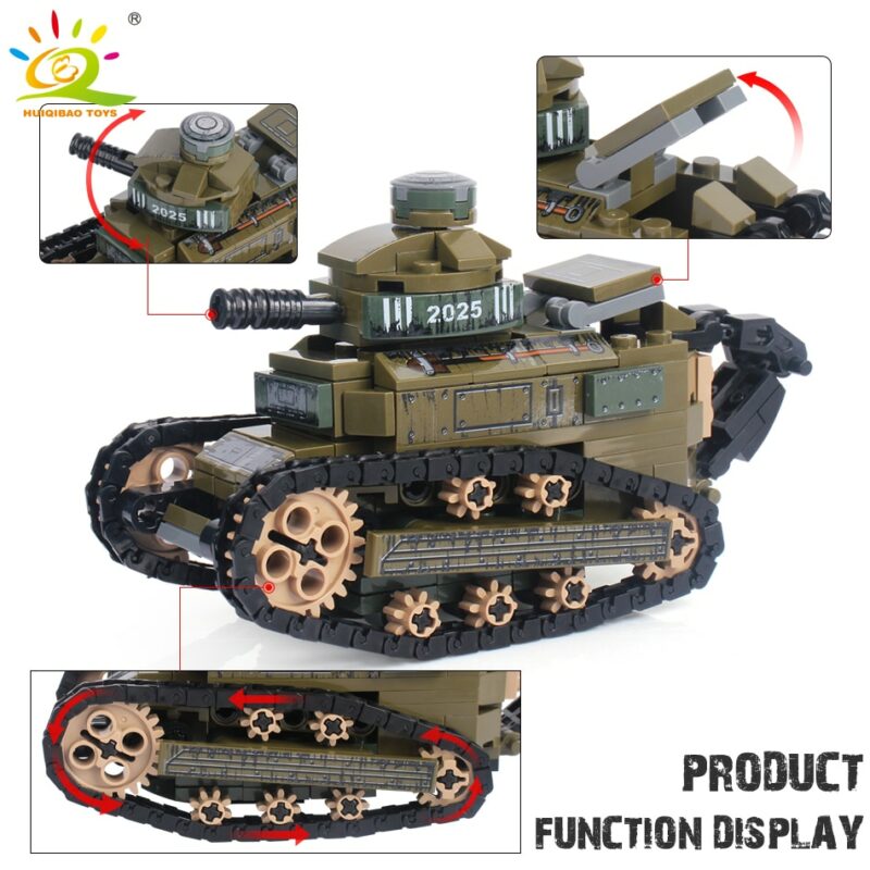 Renault FT17 Tank – 368 Pieces - BrickArmyToys