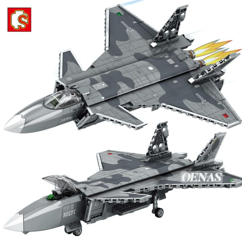 Chinese Chengdu J-20 Air Superiority Fighter - 775 Pieces - BrickArmyToys