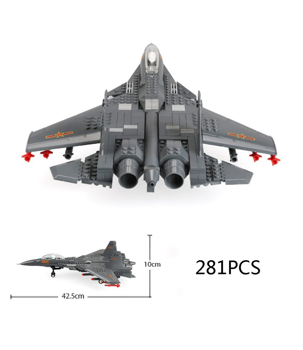 China Shenyang J-15 Multirole Fighter Aircraft - 281 Pieces - BrickArmyToys