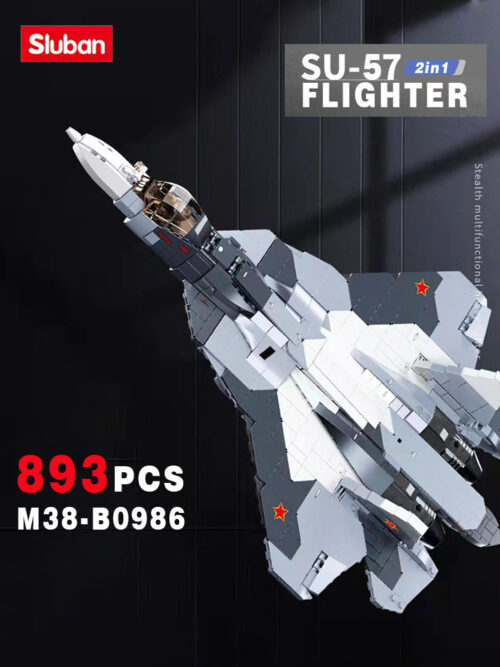 Russian Sukhoi Su-57 Multirole Fighter - 893 Pieces - BrickArmyToys