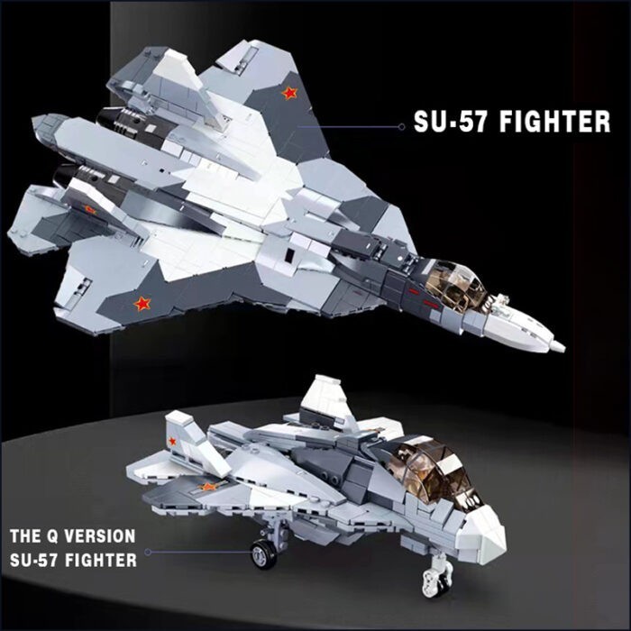 Russian Sukhoi Su-57 Multirole Fighter - 893 Pieces - BrickArmyToys
