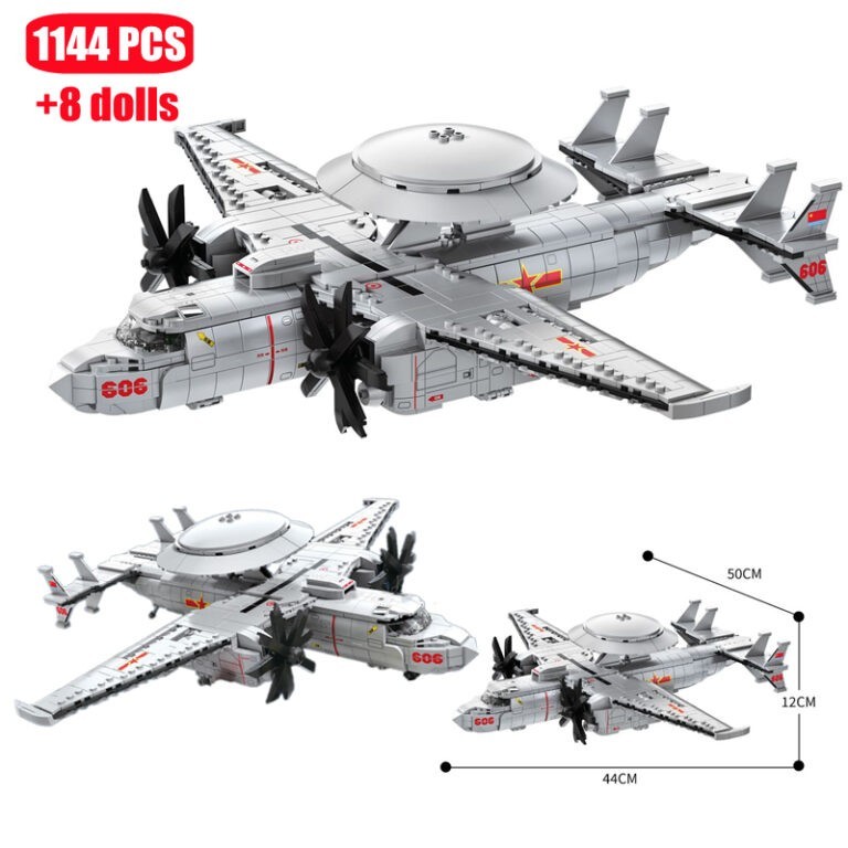 Chinese Xi'an KJ-600 AWACS - 1144 Pieces - BrickArmyToys