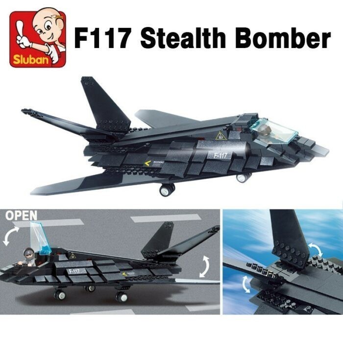 Lockheed F-117 Nighthawk Stealth Attack Aircraft - 209 Pieces ...