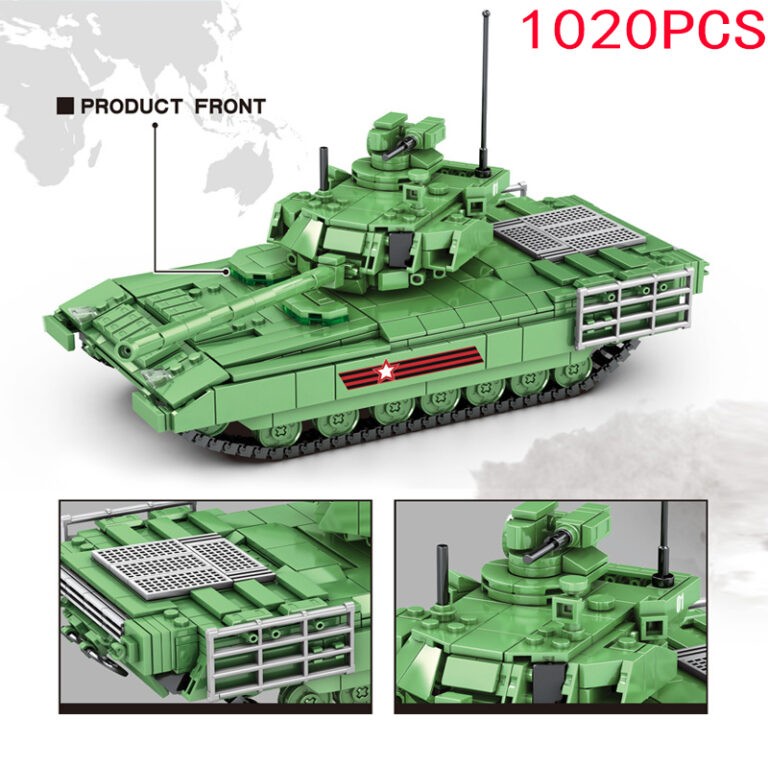 Russian T-14 Armata Main Battle Tank - 1020 Pieces - BrickArmyToys