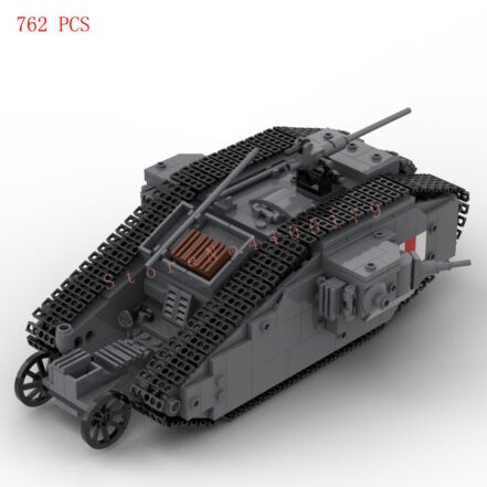 WW1 British Mark I Heavy Tank - 762 Pieces - BrickArmyToys