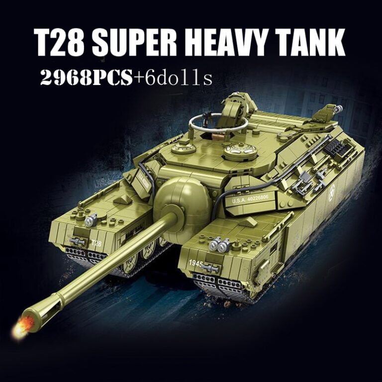 US T28 Super Heavy Tank - 2968 Pieces - BrickArmyToys