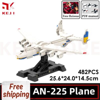 MOC Antonov AN-225 Mriya - 482 Pieces - BrickArmyToys