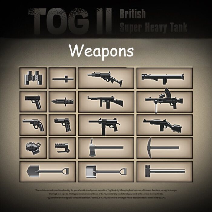 British WW2 TOG II Heavy Tank - 2288 Pieces - BrickArmyToys