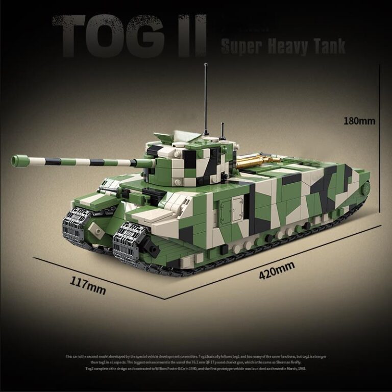 British WW2 TOG II Heavy Tank - 2288 Pieces - BrickArmyToys