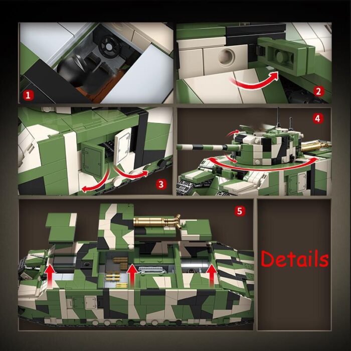 British WW2 TOG II Heavy Tank - 2288 Pieces - BrickArmyToys