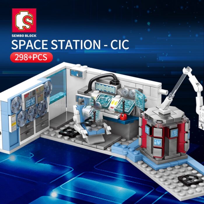 4-in-1 Space Station Playset With Astronauts - 1006 Pieces - BrickArmyToys