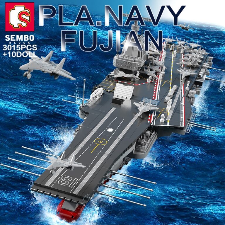 Chinise Aircraft Carrier Fujian - 3015 Pieces - BrickArmyToys