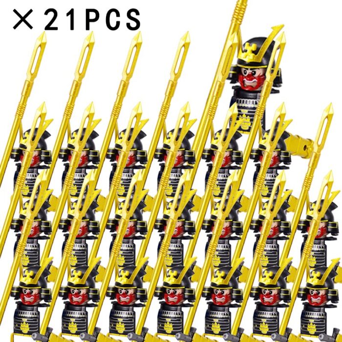 Medieval Japanese Samurai Soldiers - 21 Minifigures Pack - BrickArmyToys