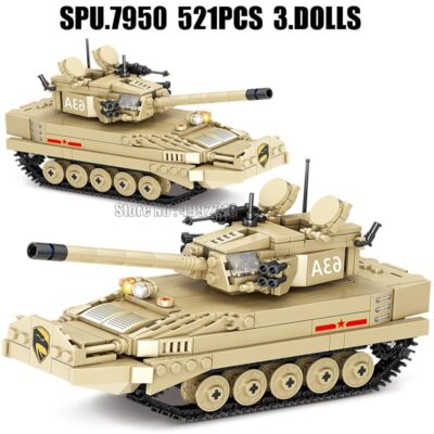 Chinise Type 63A Amphibious Light Tank - 521 Pieces - BrickArmyToys