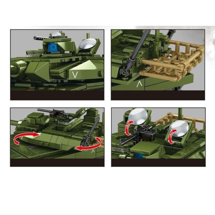 Japanese Type 10 Main Battle Tank - 806 Pieces - BrickArmyToys