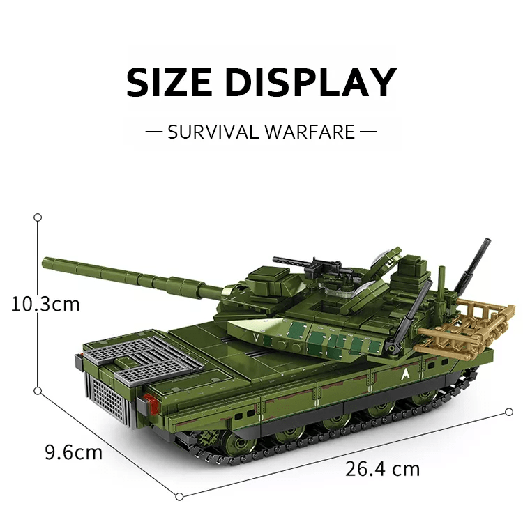 Japanese Type 10 Main Battle Tank - 806 Pieces - BrickArmyToys