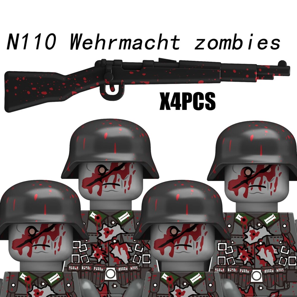 German Zombie Soldiers - BrickArmyToys