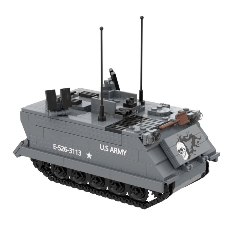 MOC M113 Armored Personnel Carrier APC - 445 Pieces - BrickArmyToys