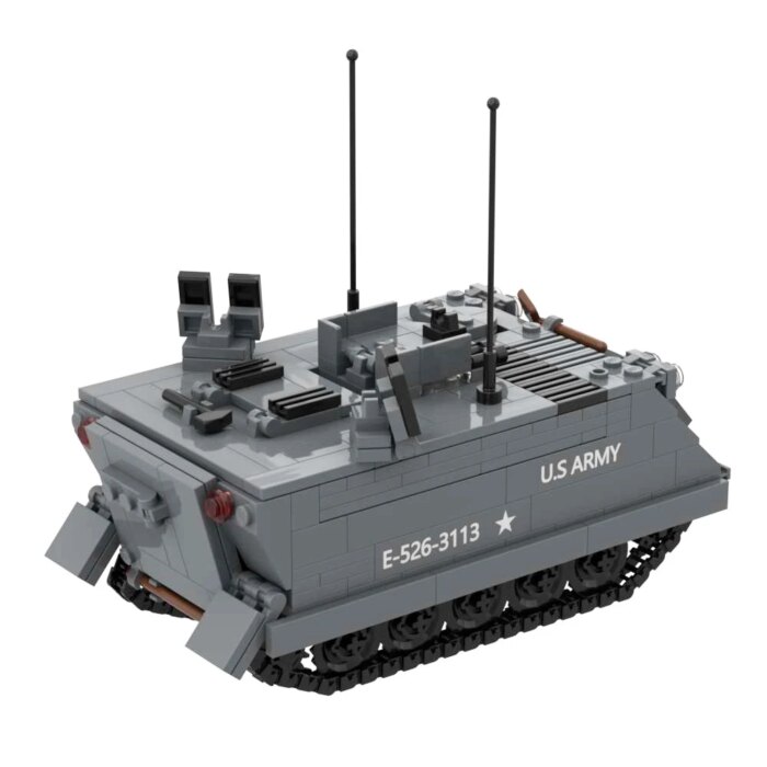 MOC M113 Armored Personnel Carrier APC - 445 Pieces - BrickArmyToys