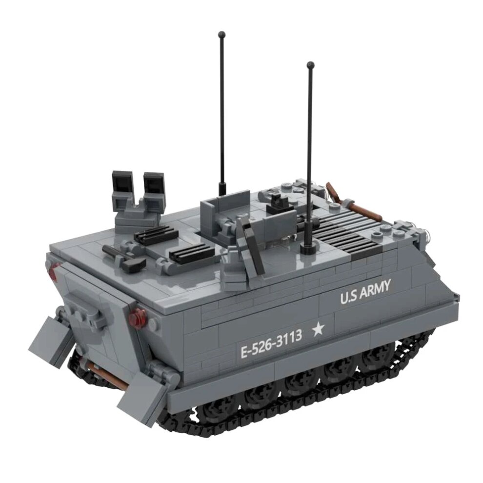 MOC M113 Armored Personnel Carrier APC - 445 Pieces - BrickArmyToys