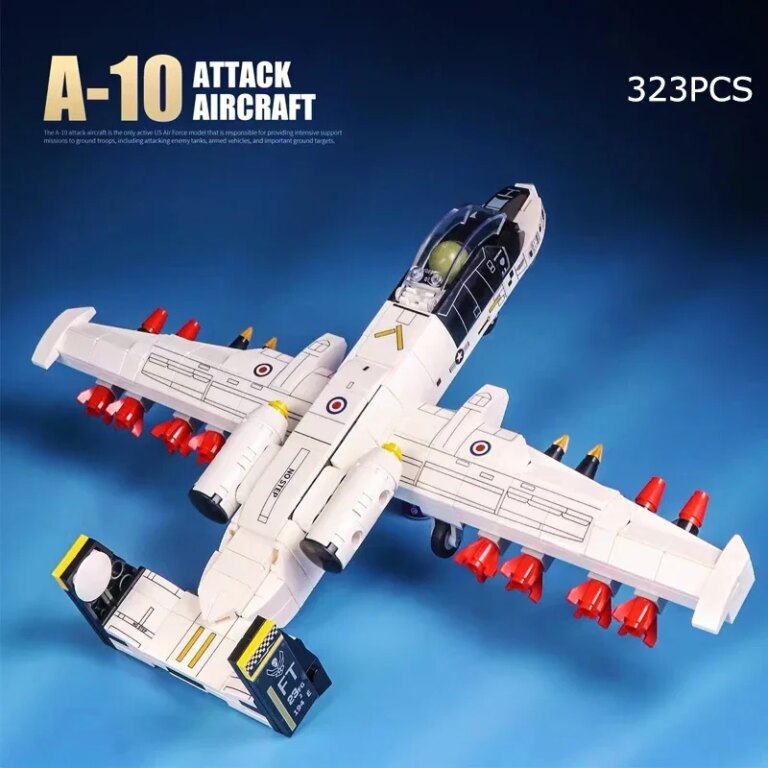 Mini A-10 Thunderbolt II - 323 Pieces - BrickArmyToys
