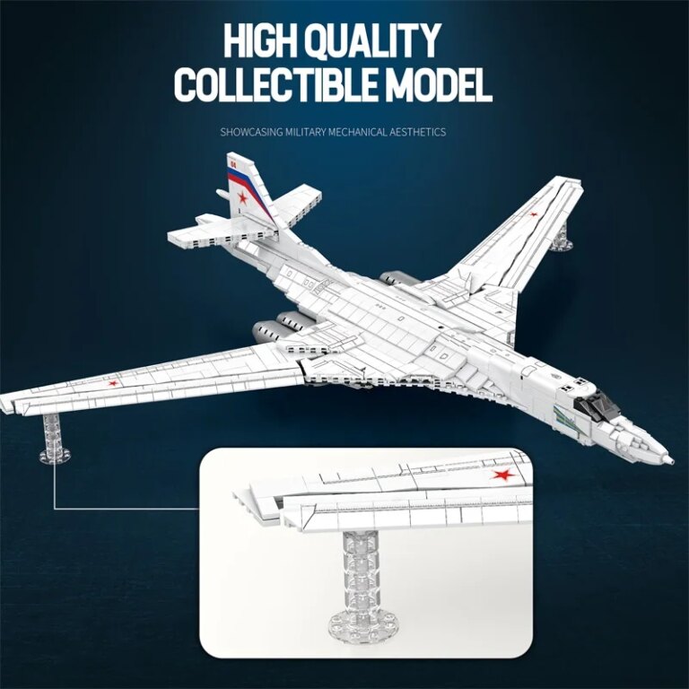 Russian Tupolev Tu-160 - 1598 Pieces - BrickArmyToys